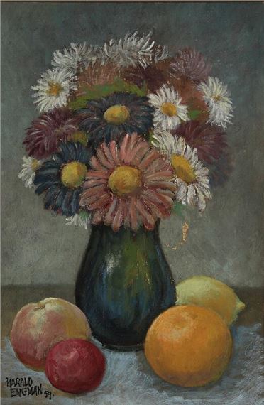 Harald Rudyard Engman | Still life with flowers | MutualArt
