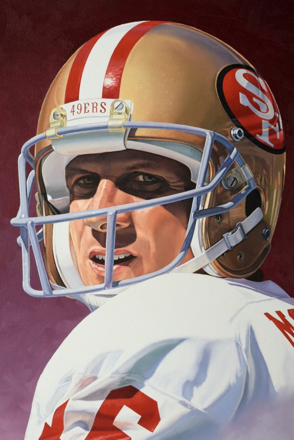 Danny Day | Original Joe Montana 49ers by Danny Day Oil On Canvas ...