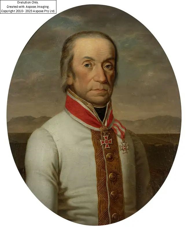Johann Herrmann | Austrian 1794-1880- Portrait of Anton Freiherr von ...