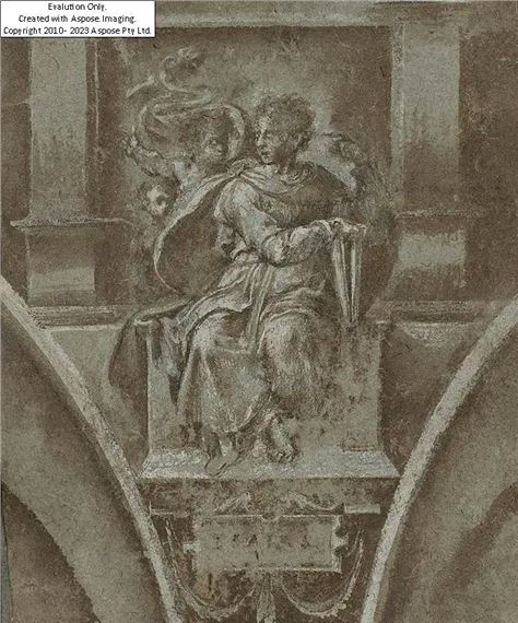 Michelangelo | Italian 1475-1564- The Prophet Isaiah | MutualArt