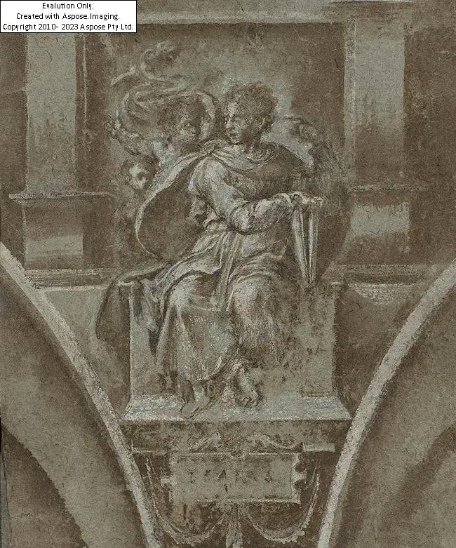 Michelangelo | Italian 1475-1564- The Prophet Isaiah | MutualArt