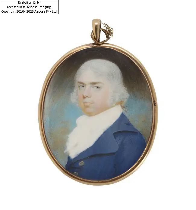 Samuel Shelley | British c.1750/56-1808- Portrait of a gentleman ...