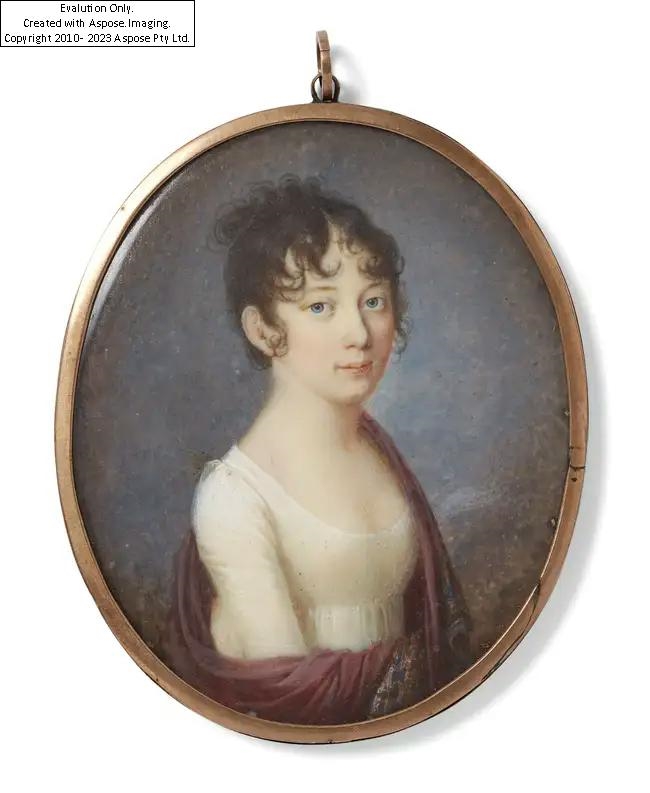 Bernhard von Guérard | German c.1770-1836- Portrait of a lady | MutualArt