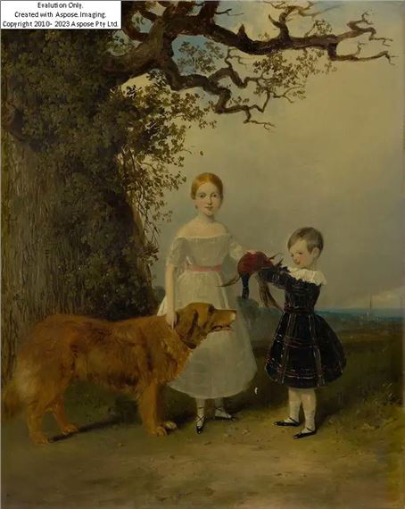 L. Smith | 19th century- Portrait of Archibald Levin-Smith and M.A ...