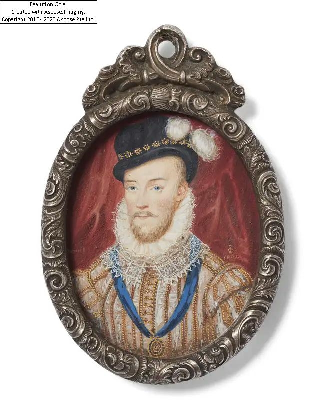 Isaac Oliver | 19th century- Portrait of James I and VI; watercolour on ...