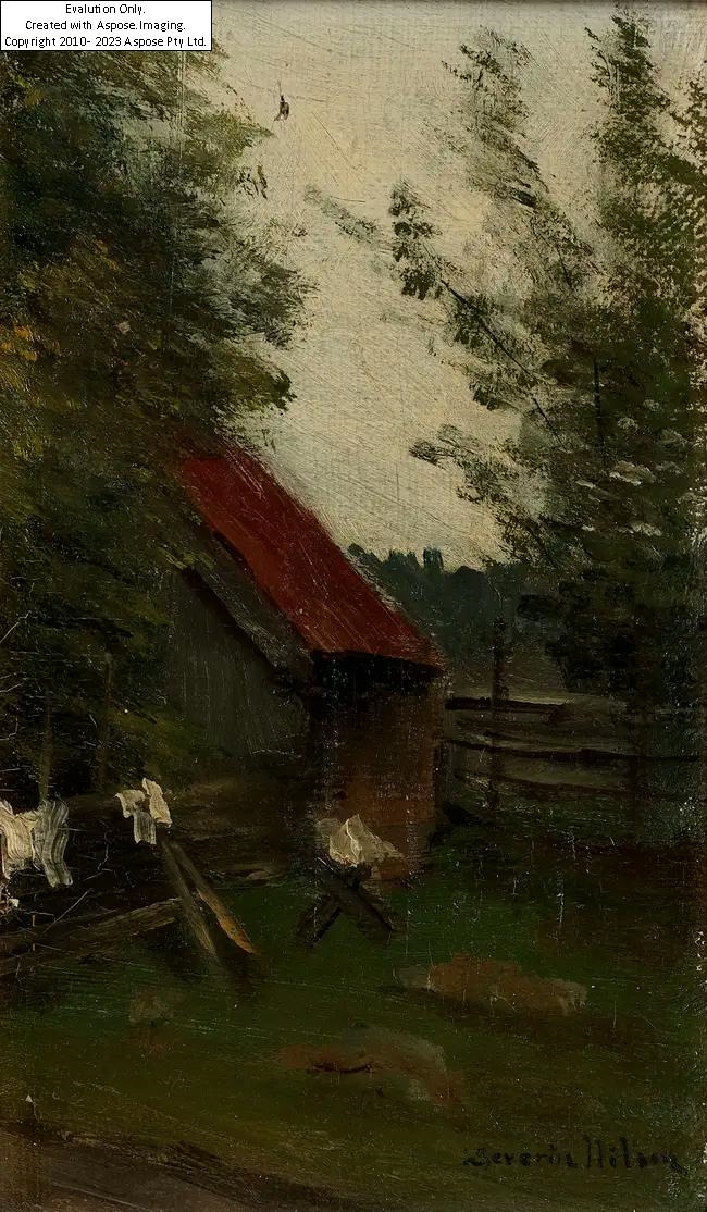 Johan Severin Nilson | Swedish 1846-1918- Rural scenes; oil on canvas ...