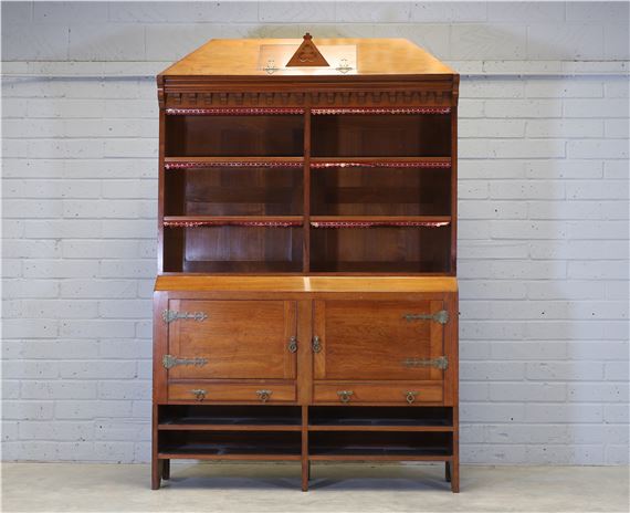 Charles Eastlake | a Gothic Revival walnut library bookcase c.1870 in ...
