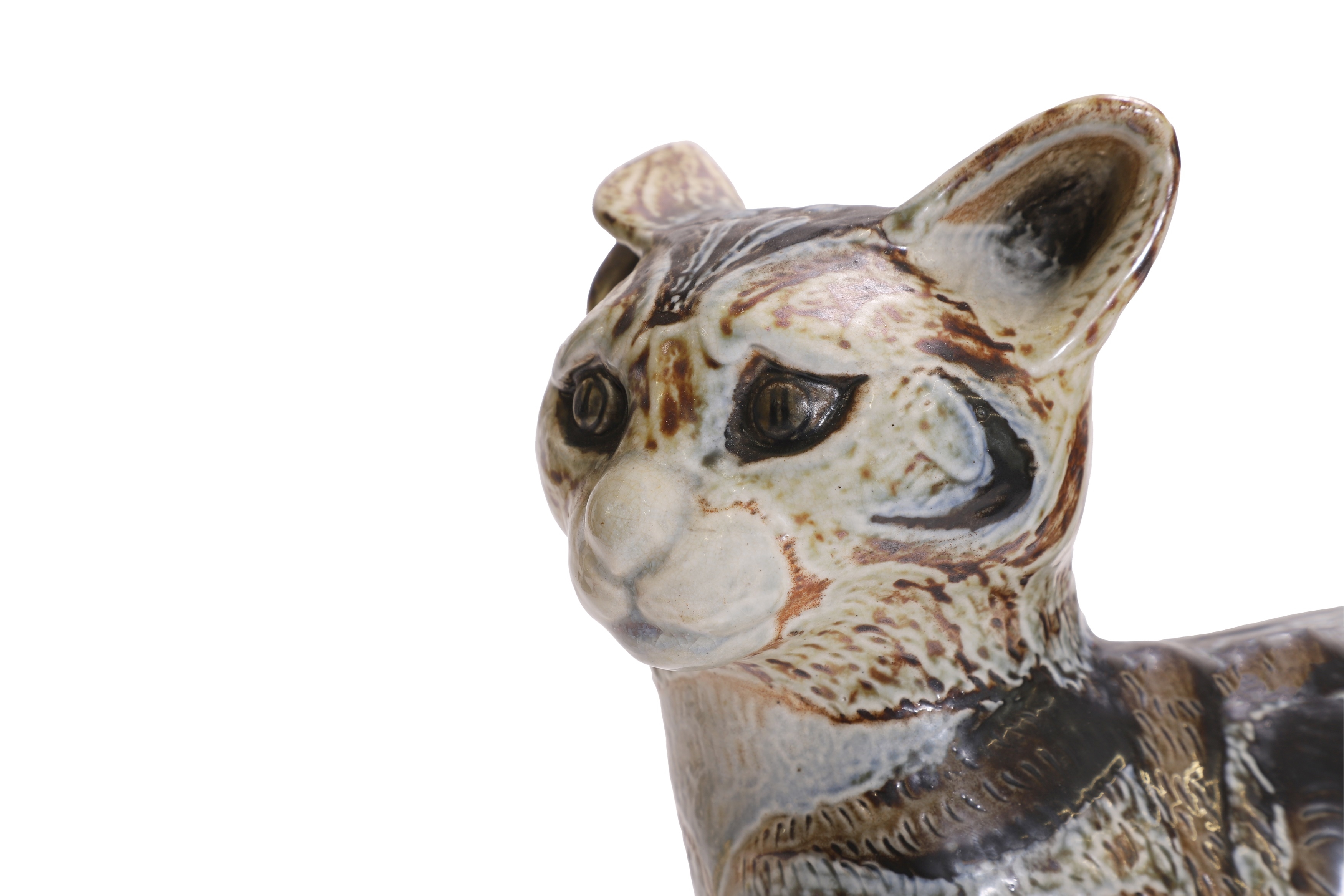 Agnete Hoy | Puskin 1955 a Doulton Lambeth model of a cat glazed in ...