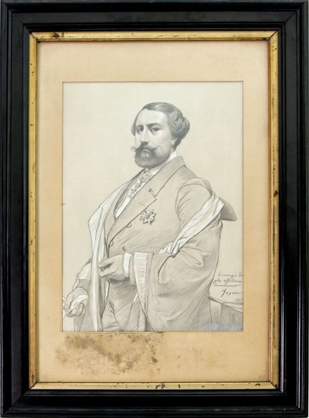 Jean-Auguste-Dominique Ingres | Dedicated, signed and dated in the ...