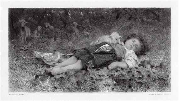 Francesco Paolo Michetti | The Young Shepherdess of the Abruzzi (1851 ...