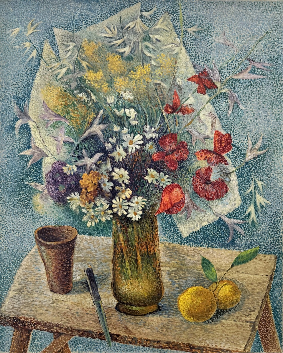 Marie Vorobieff Marevna | Composition with bouquet of flowers and ...