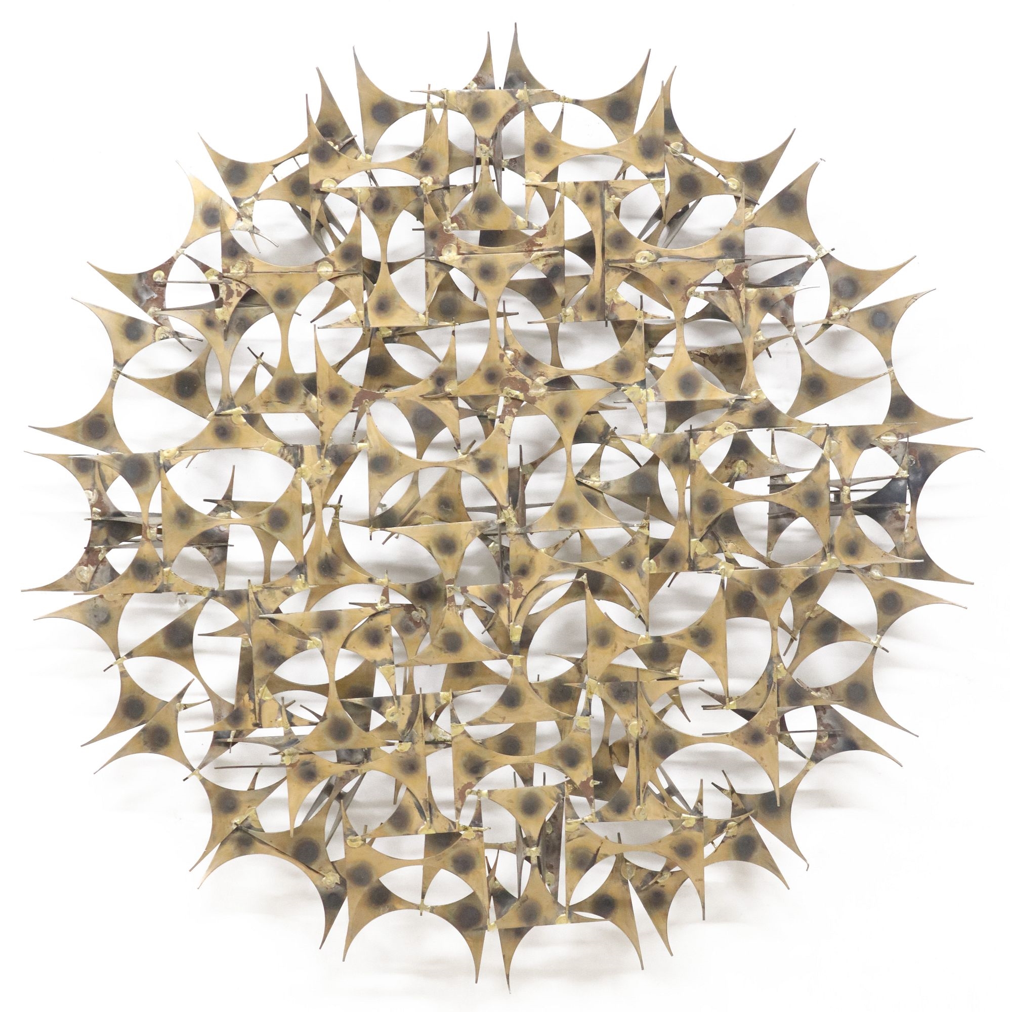 Marc Weinstein | Large Brutalist iron wall sculpture | MutualArt