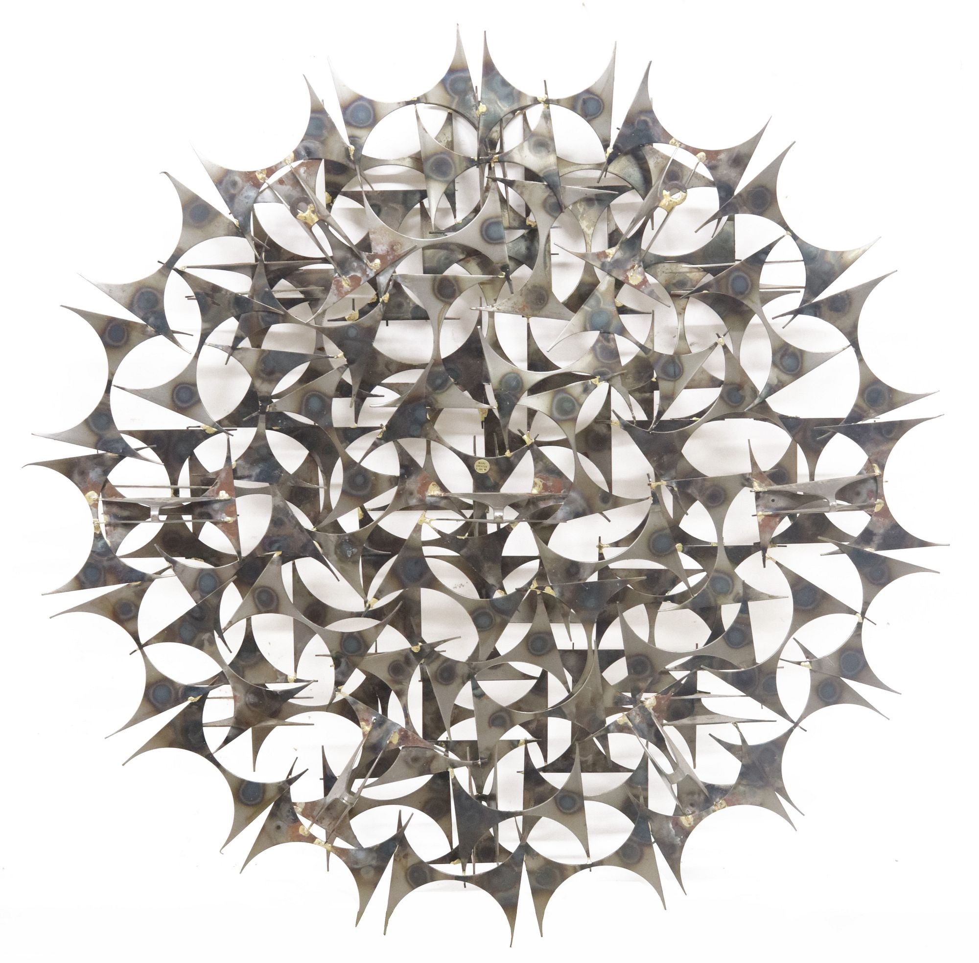 Marc Weinstein | Large Brutalist iron wall sculpture | MutualArt