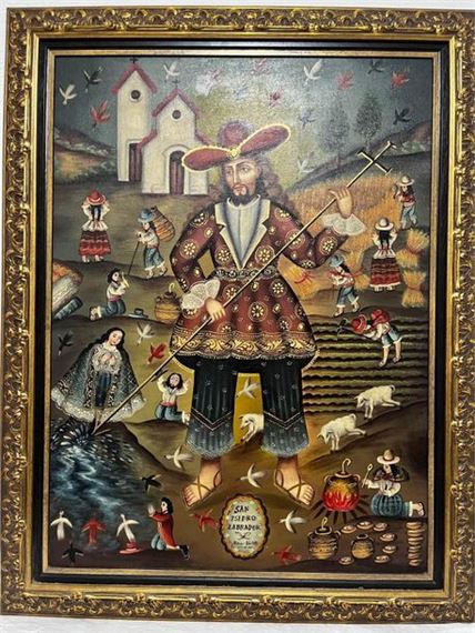 Cuzco School, 20th century | Ange Arquebusier - CUZCO School XXth - oil ...