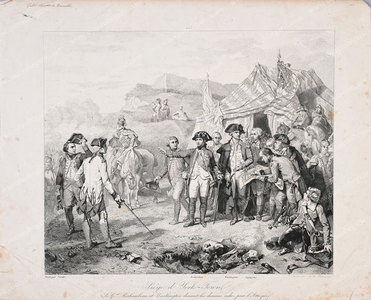 Louis-Charles-Auguste Couder | Siege of Yorktown - General Rochambeau ...