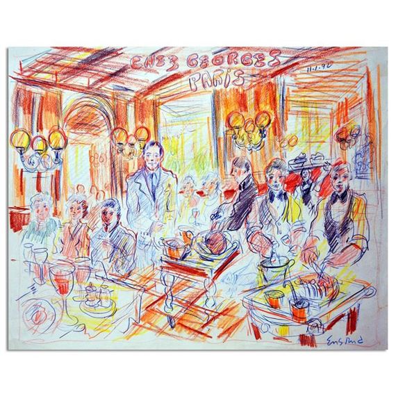 Wayne Ensrud | Chez Georges Restaurant In Paris | MutualArt