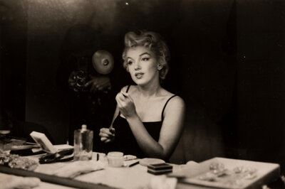 Sam Shaw | Marilyn Getting Ready in New York, 1955 (1955) | MutualArt