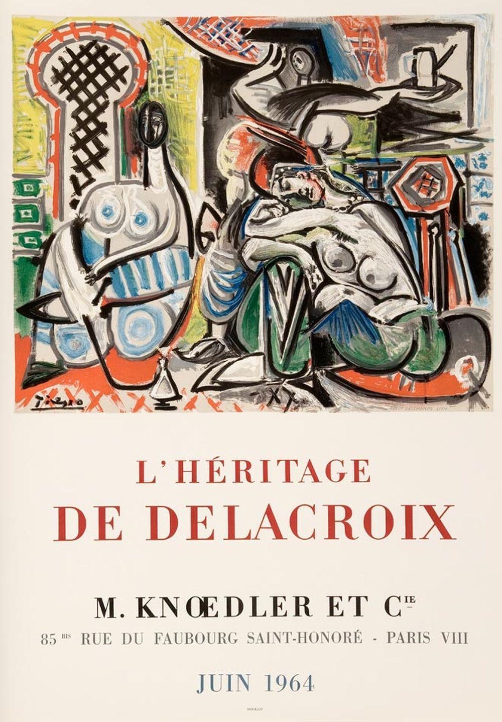 Pablo Picasso | Pablo Picasso (after) - L'Héritage de Delacroix, 1964 ...