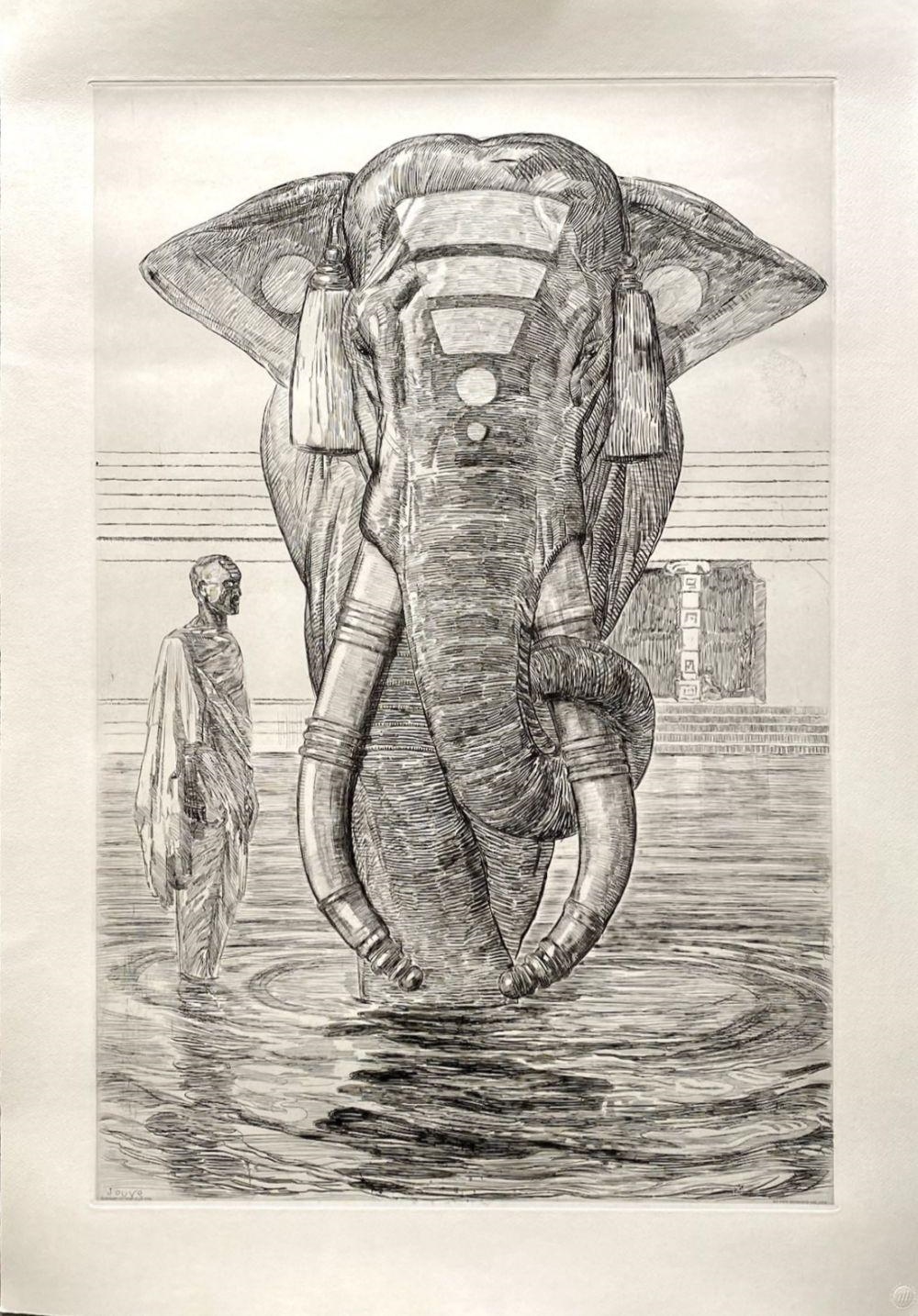 Paul Jouve | Elephant du temple de Siva (2005) | MutualArt