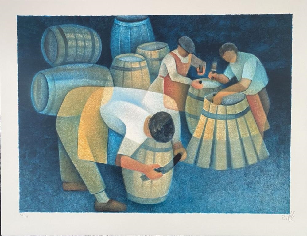 Louis Toffoli | Les tonneliers (1986) | MutualArt