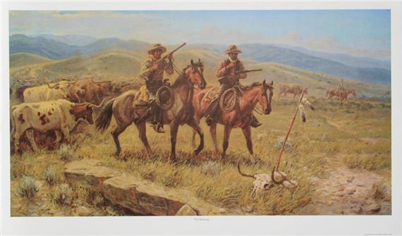 Joe Beeler | The Warning (1980) | MutualArt