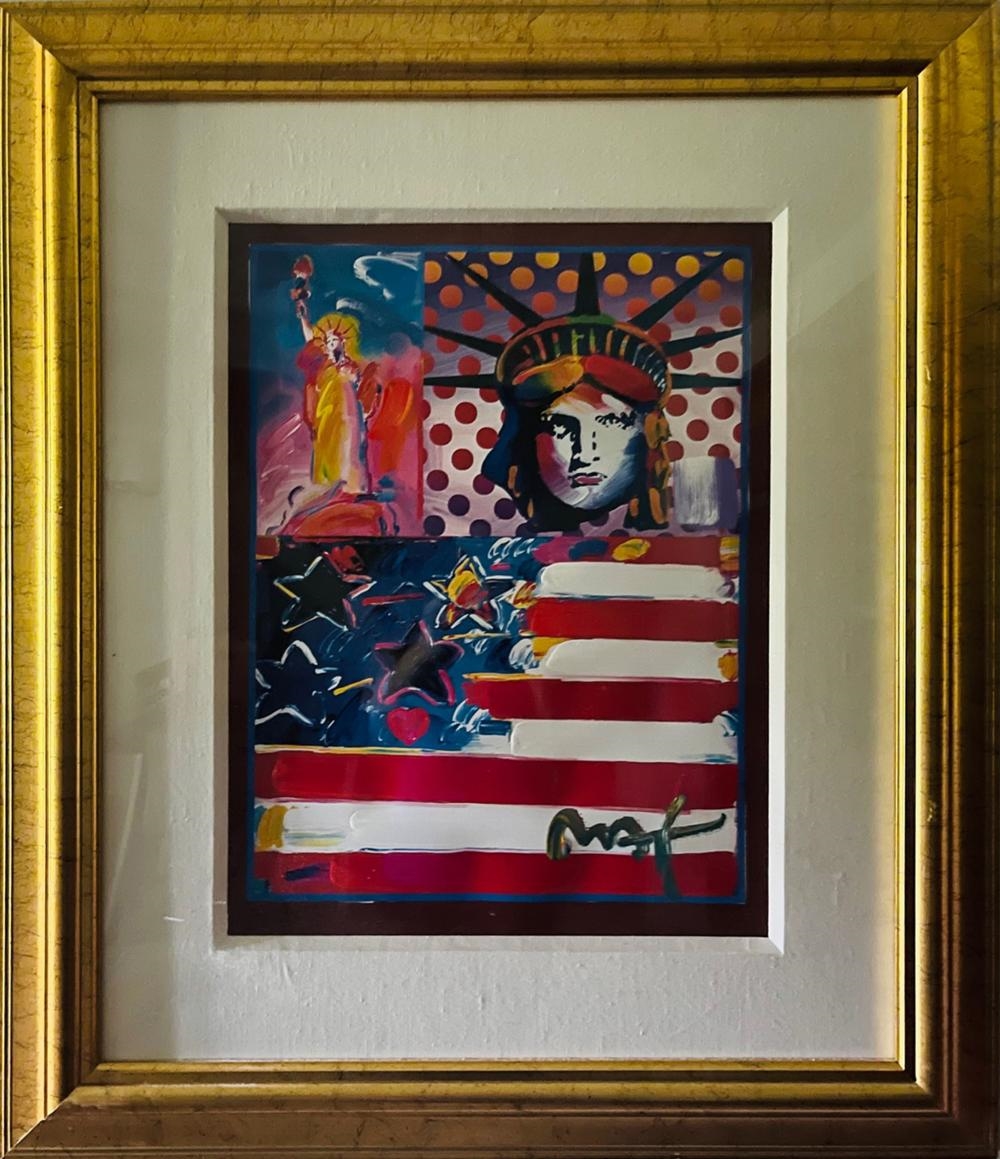 Peter Max | God Bless America II (2001) | MutualArt