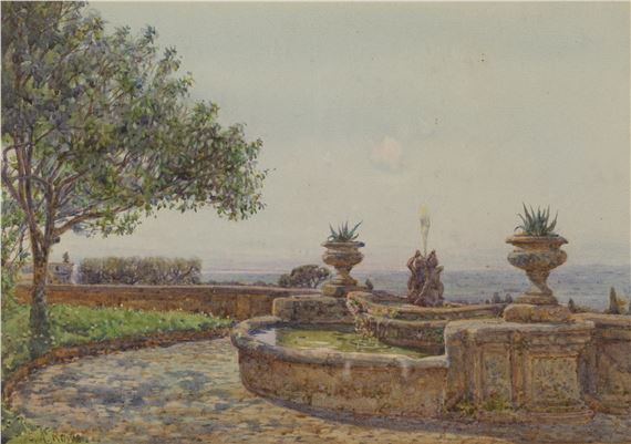 Ernest Arthur Rowe | Villa Cercola, Capri | MutualArt
