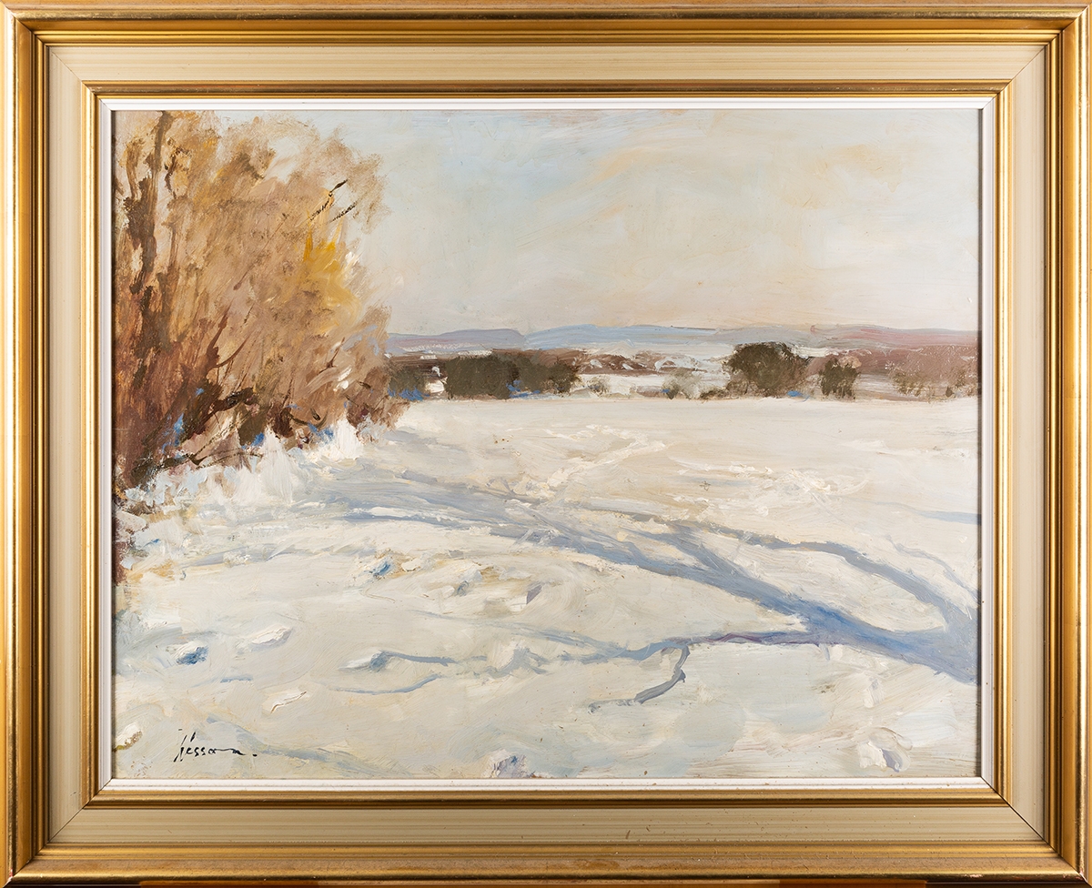 Edward Wesson | Water Meadows at Hanging Langford | MutualArt
