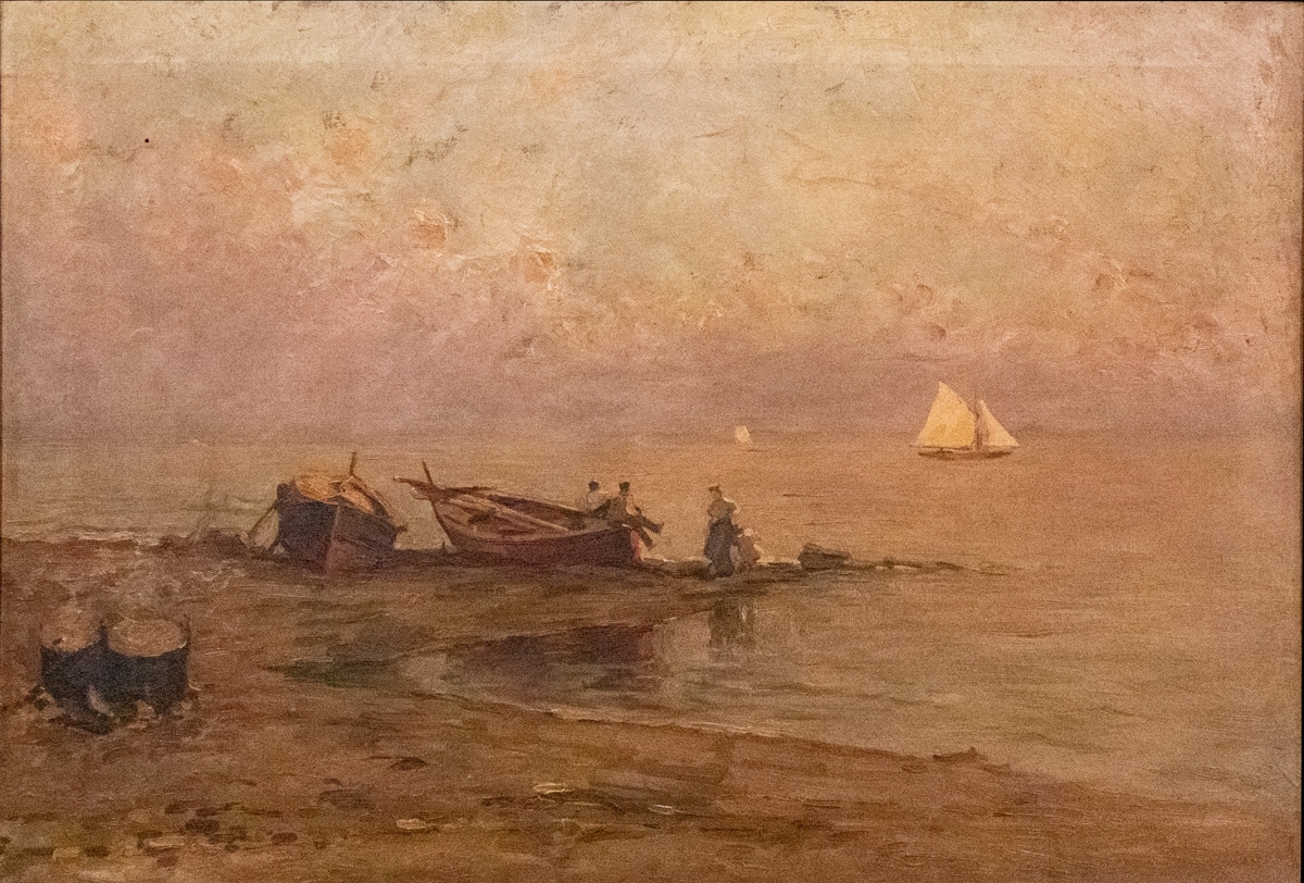Nicola de Corsi | Barcos ao mar em Nápoles | MutualArt
