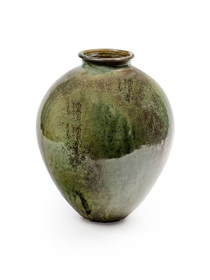 Claude Champy | Vase balustre à col resserré en céramique émaillée ...