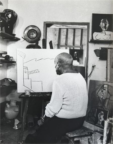 André Villers | Picasso at work (1953) | MutualArt