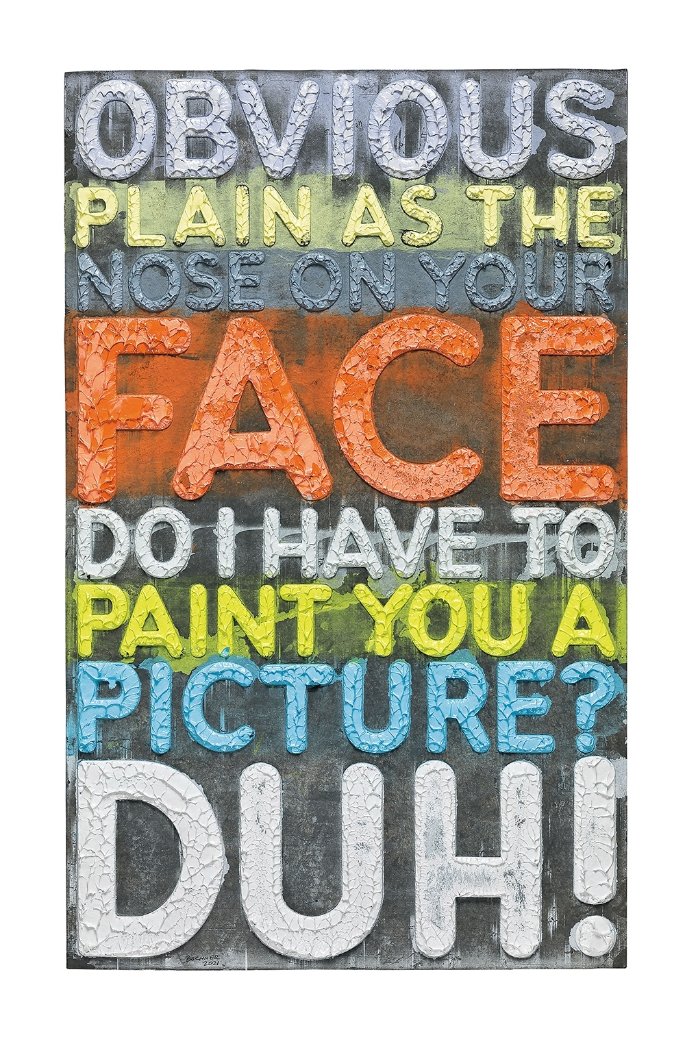 Mel Bochner | Blah, Blah, Blah (2008) | MutualArt