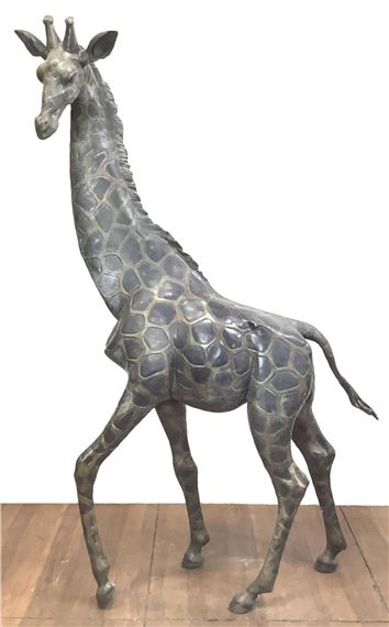 Max Turner | Max Turner Life-size Bronze Giraffe Garden Statue | MutualArt