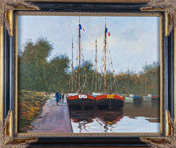 Marius Zabin | Quai animé | MutualArt