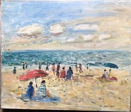 Jean Jacques René | Soleil sur la plage. (1943) | MutualArt