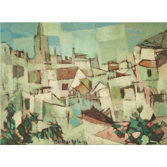 Mochtar Apin | Komposisi Diagonal (1986) | MutualArt