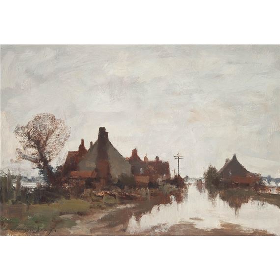 Edward Brian Seago | FLOODED ROAD AT BECCLES | MutualArt