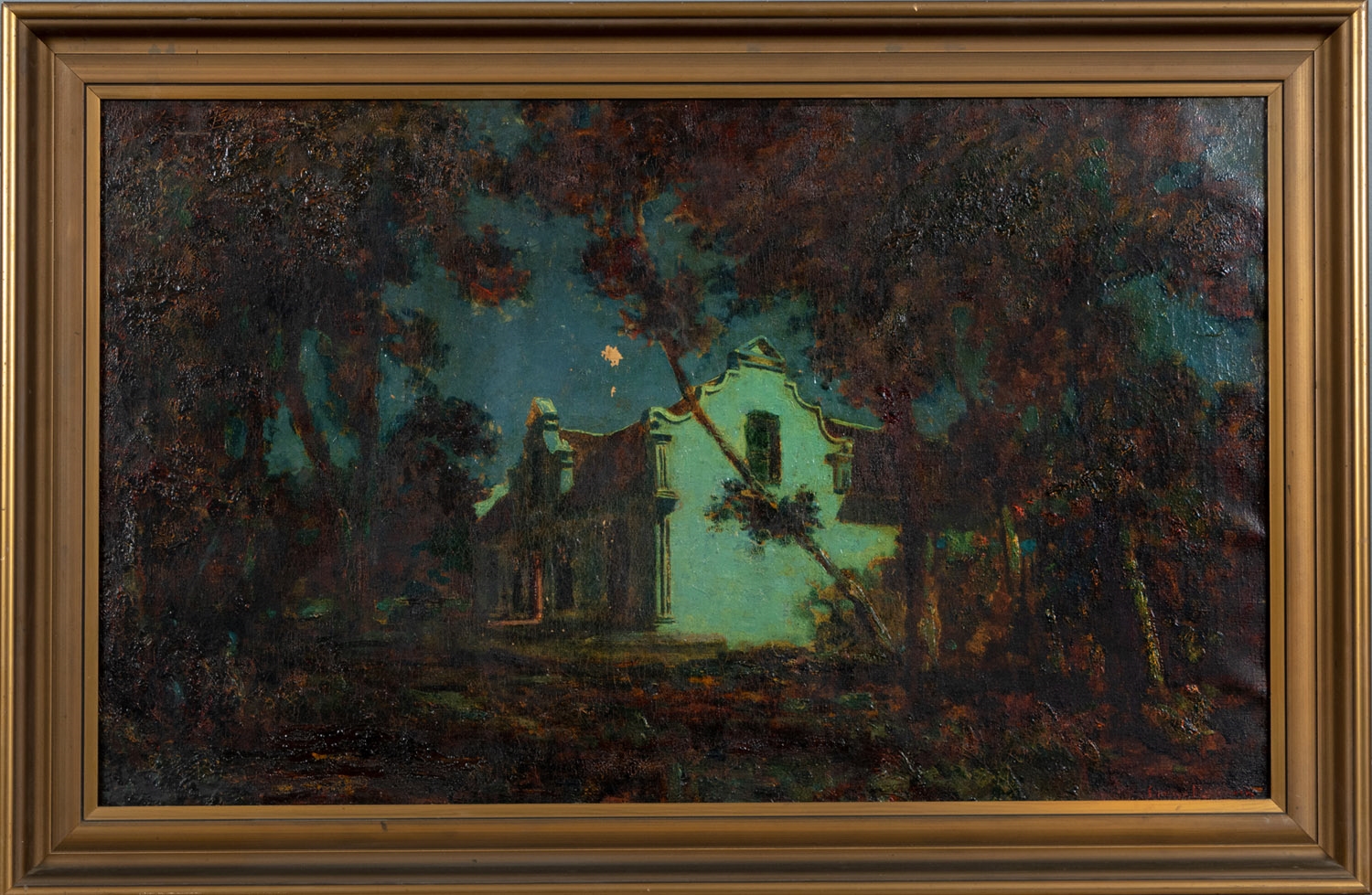 Edward Roworth | Cape Dutch farmhouse at night | MutualArt