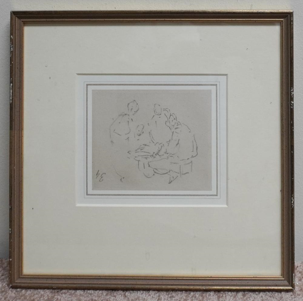 George Chinnery | Four Figures- Gamblers in Macao | MutualArt