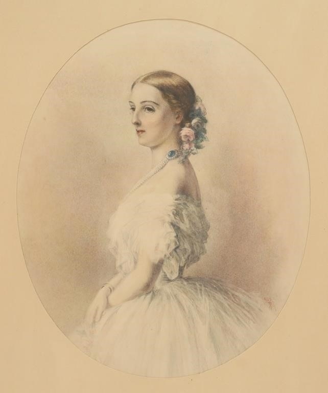 Franz Xaver Winterhalter | After Franz Xaver Winterhalter Watercolor ...