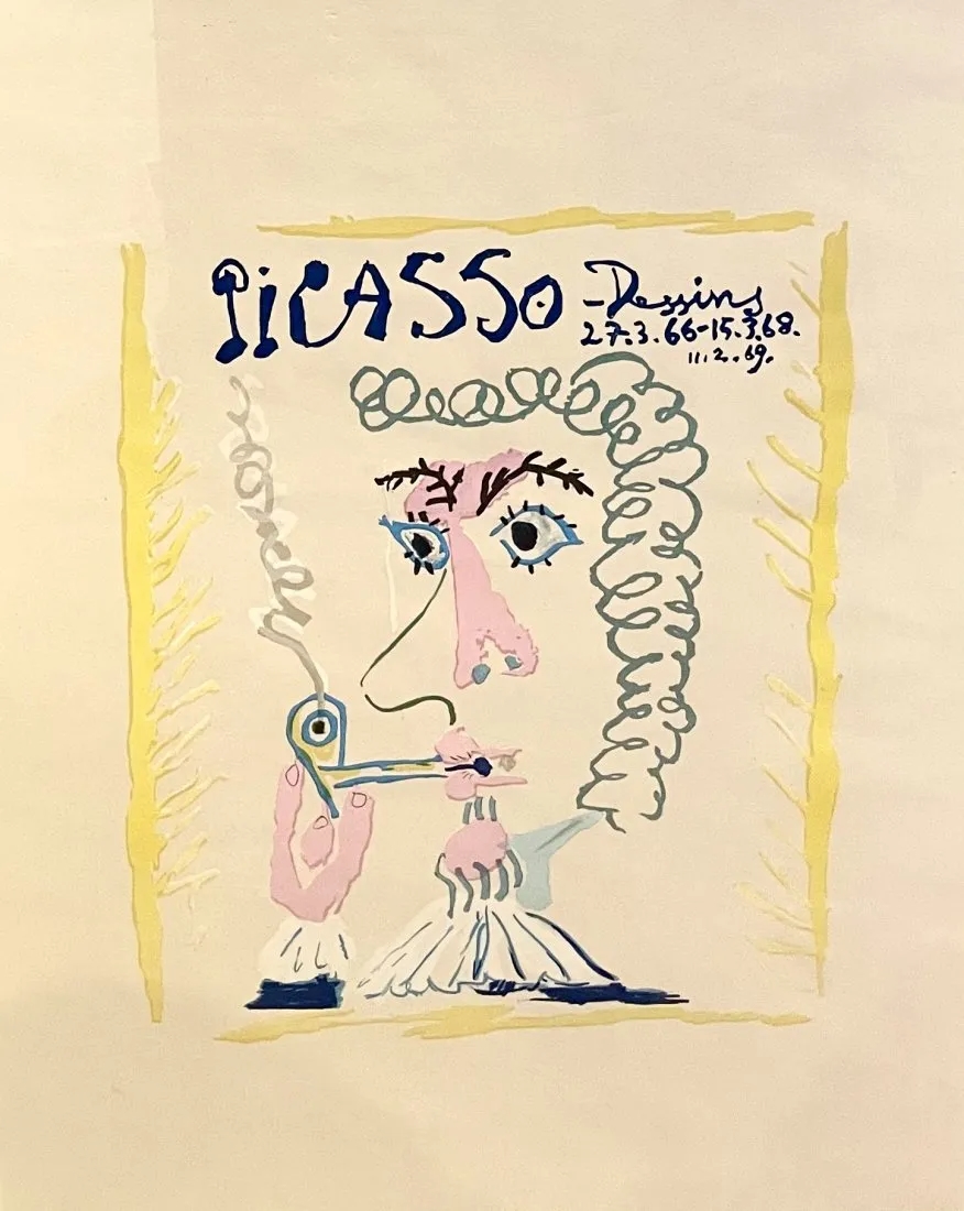 Pablo Picasso | Man smoking pipe (Circa 1966) | MutualArt