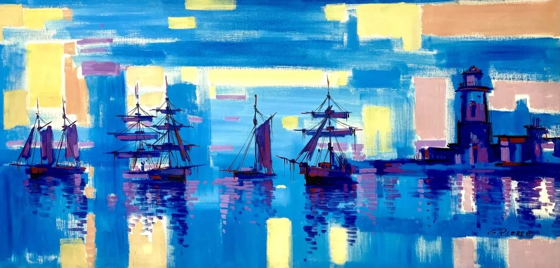 Gaston Pierre | Impressionistic Seascape | MutualArt