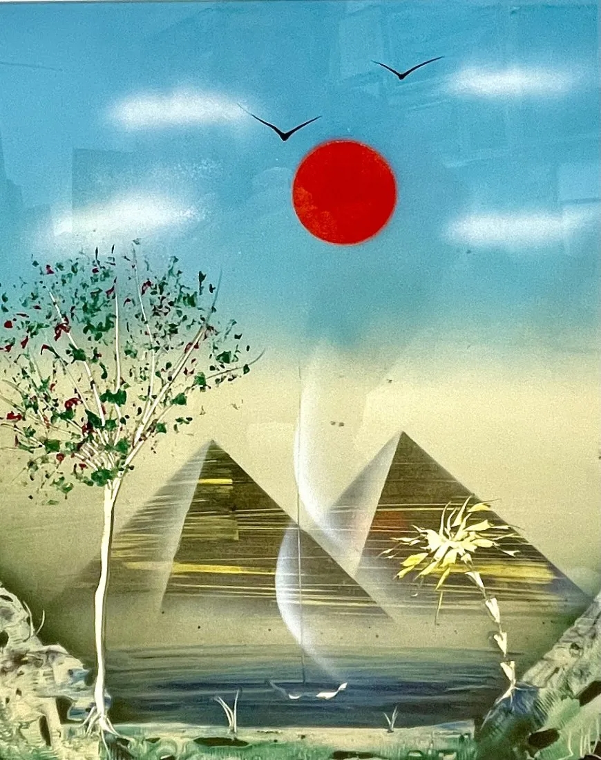 George Hunter | Sun over the Great Pyramid of Giza | MutualArt