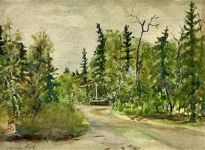 Marion Reid | Road through a forest | MutualArt