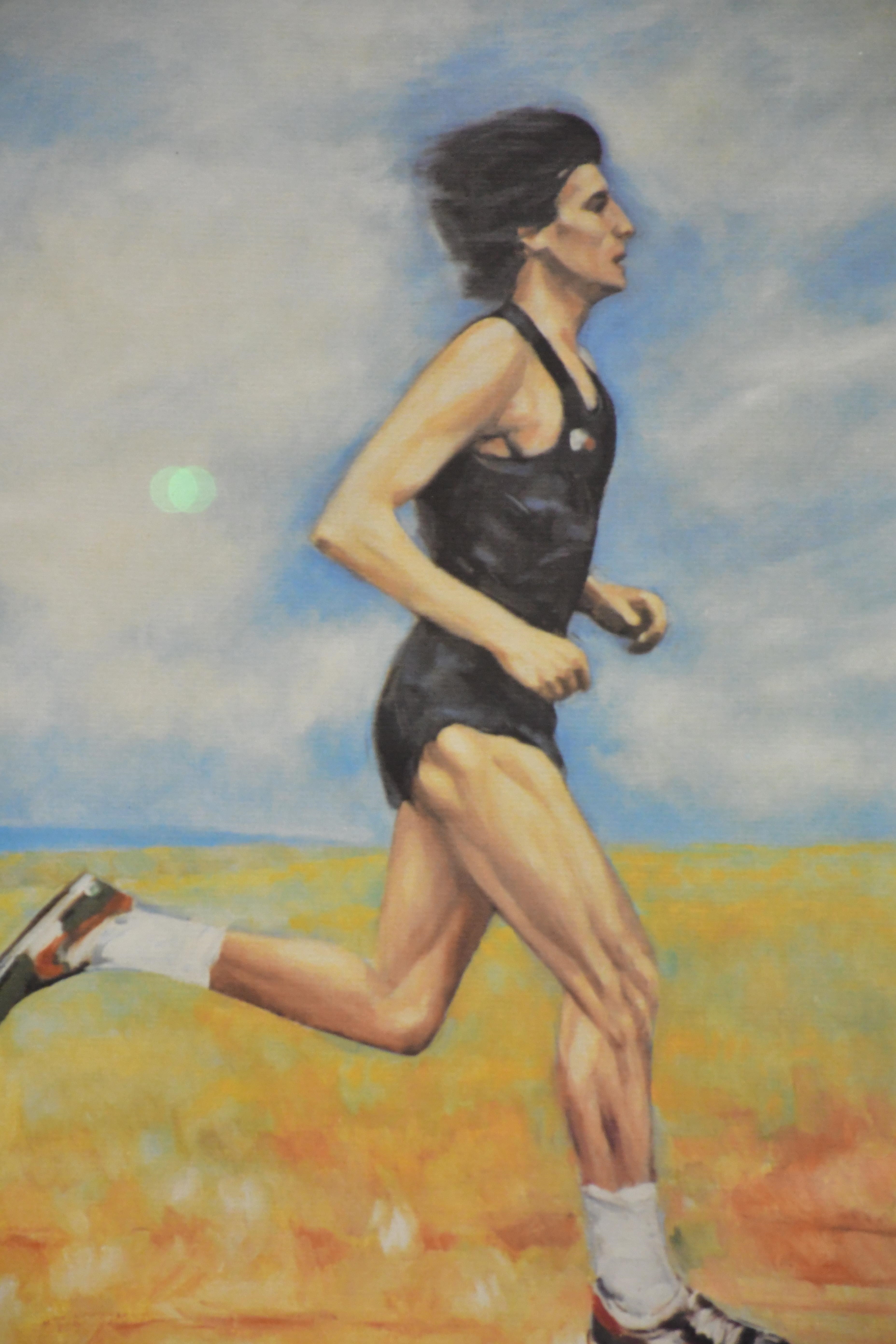 Harold Riley | Sebastian Coe Running On The Moor (1986) | MutualArt