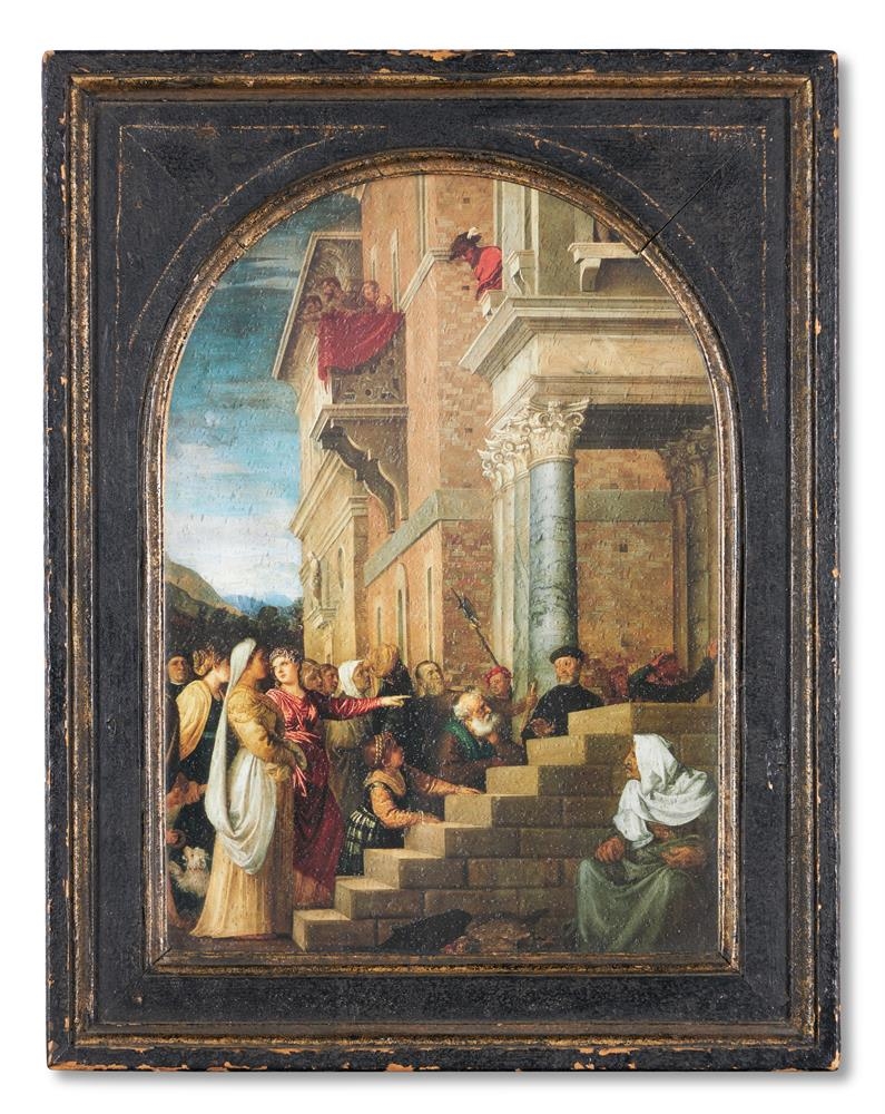 Titian | PORTRAIT OF JACOPO STRADA; AND THE PRESENTATION OF MARY AT THE ...