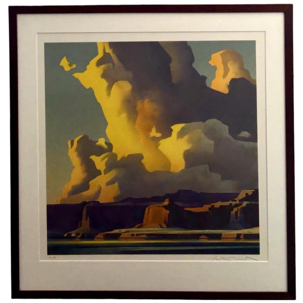 Ed Mell | Hollyhocks | MutualArt