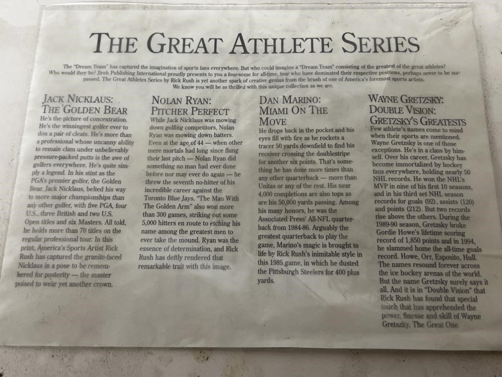 Rick Rush | AP) The Great Athlete Series, “Double Vision | MutualArt