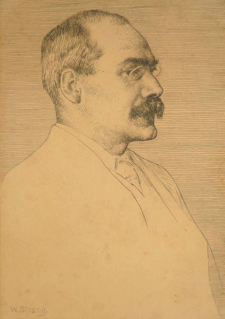 William Strang | Portrait of Rudyard Kipling | MutualArt