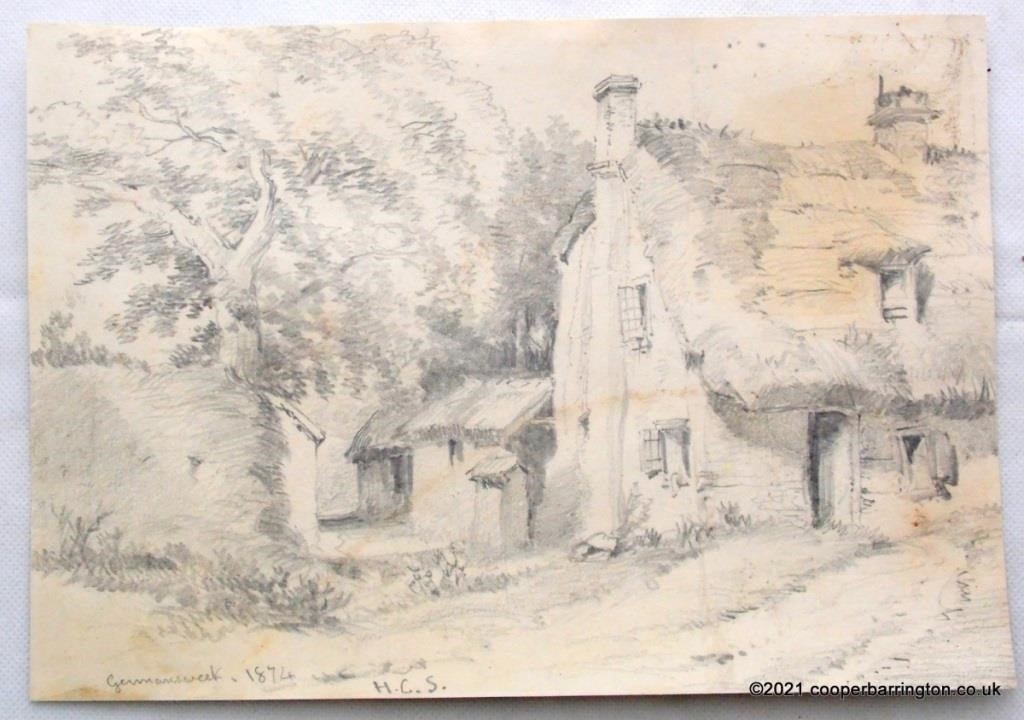 Samuel Gillespie Prout | Samuel Gillespie Prout Drawing Thatched ...